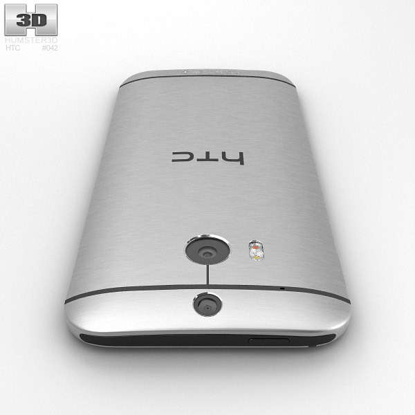 HTC One M8 그레이 스마트폰 3D 모델 - 다운로드 전화 on 3DModels.org