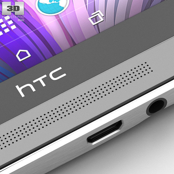 HTC One M8 그레이 스마트폰 3D 모델 - 다운로드 전화 on 3DModels.org