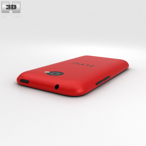 HTC Desire 601 Red 3D model - Download Phones on 3DModels.org