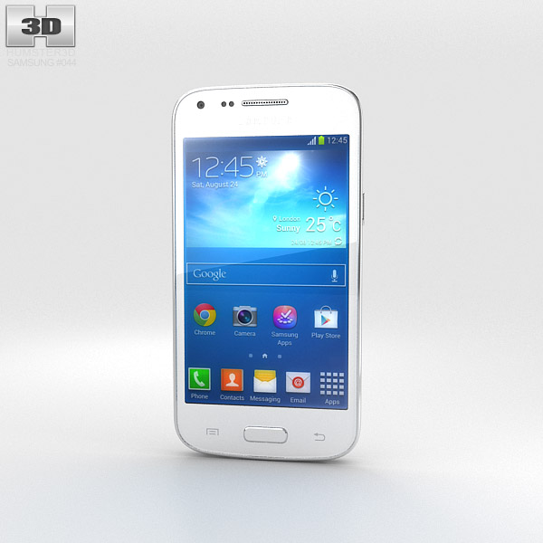 Samsung Galaxy Core Plus White 3D model - Download Phones on 3DModels.org