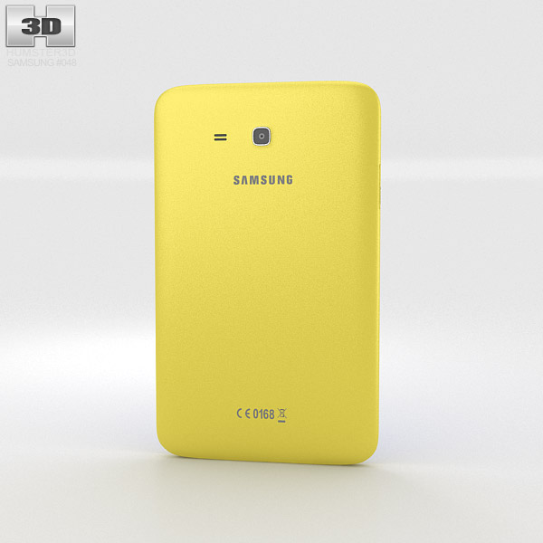 Samsung Galaxy Tab 3 Lite Yellow 3D model - Download Tablet on 3DModels.org