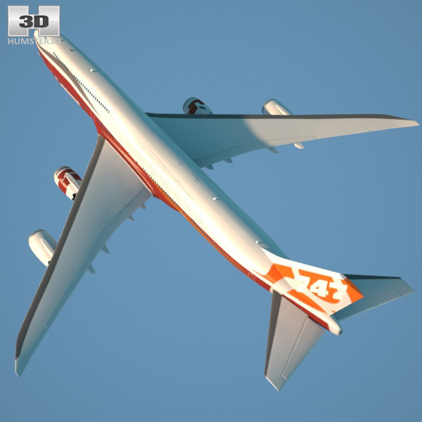 Boeing 747-8I 3D model - Download Airliner on 3DModels.org