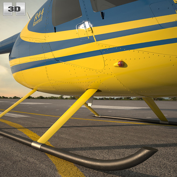 Robinson R44 Raven 3D model - Download Helicopter on 3DModels.org