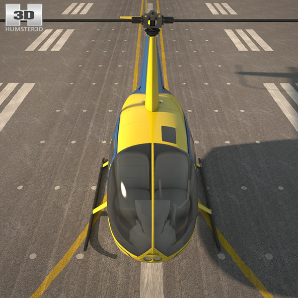 Robinson R44 Raven 3D model - Download Helicopter on 3DModels.org