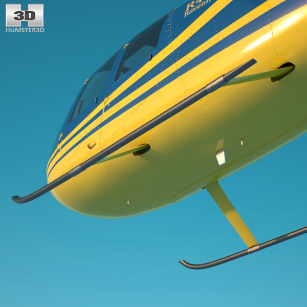 Robinson R44 Raven 3D model - Download Helicopter on 3DModels.org
