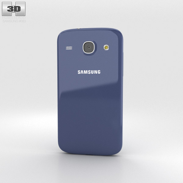 Samsung Galaxy Core Metallic Blue 3D model - Download Phones on ...