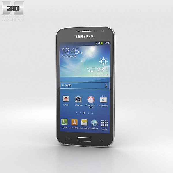 Samsung Galaxy Core LTE Black 3D model - Download Phones on 3DModels.org