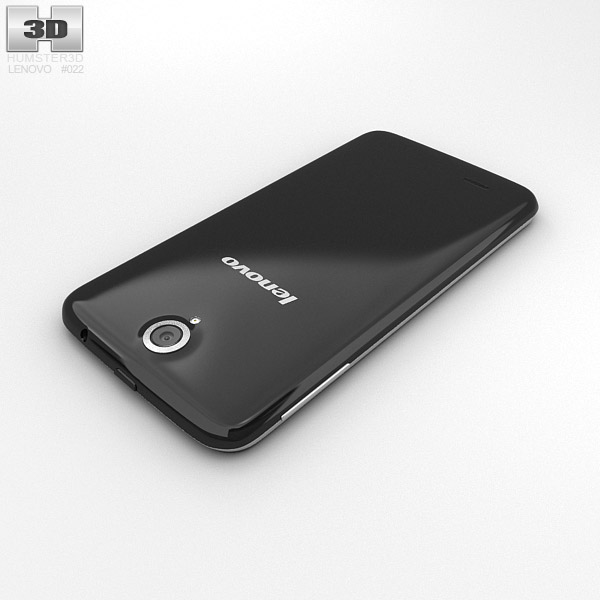 Lenovo A850 Black 3D model - Download Phones on 3DModels.org