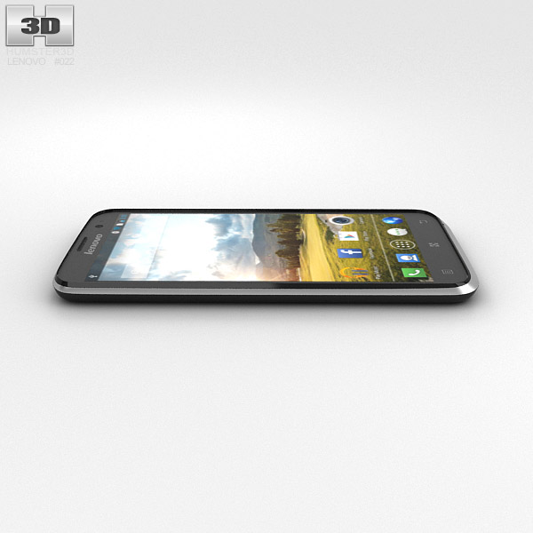 Lenovo A850 Black 3D 모델 - 다운로드 전화 on 3DModels.org