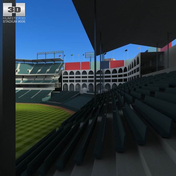 Rangers Ballpark Baseball stadium 3D model - Download Stadium on ...