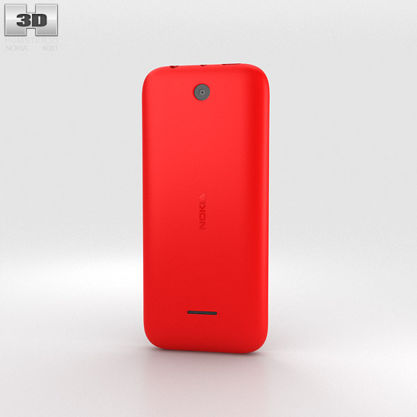 Nokia 225 Red 3D 모델 - 다운로드 전화 on 3DModels.org