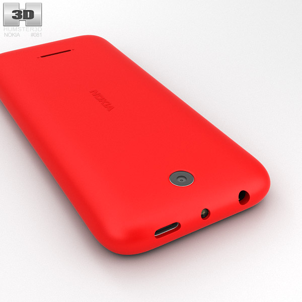 Nokia 225 Red 3D 모델 - 다운로드 전화 on 3DModels.org