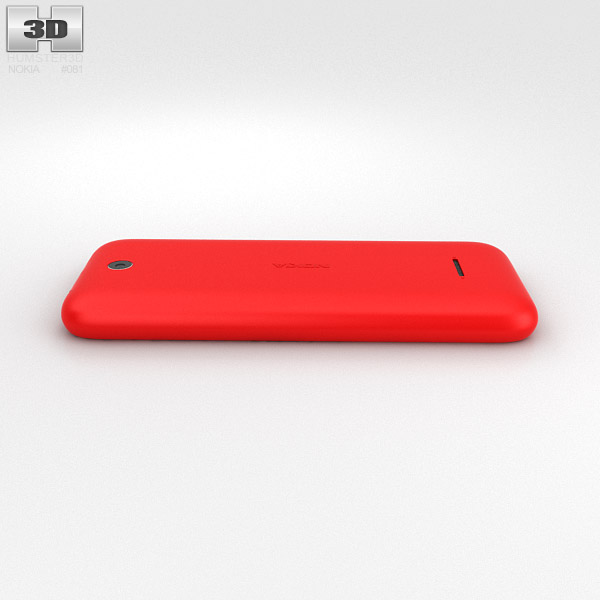 Nokia 225 Red 3D 모델 - 다운로드 전화 on 3DModels.org