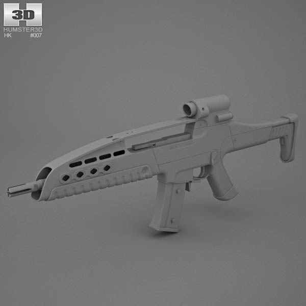 Heckler & Koch XM8 3D model - Download Assault rifle on 3DModels.org