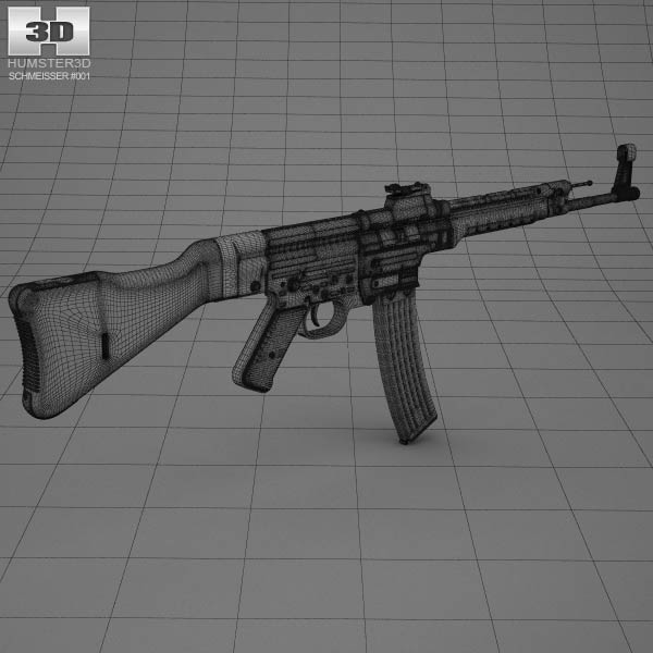 StG 44 3D model - Download Assault rifle on 3DModels.org