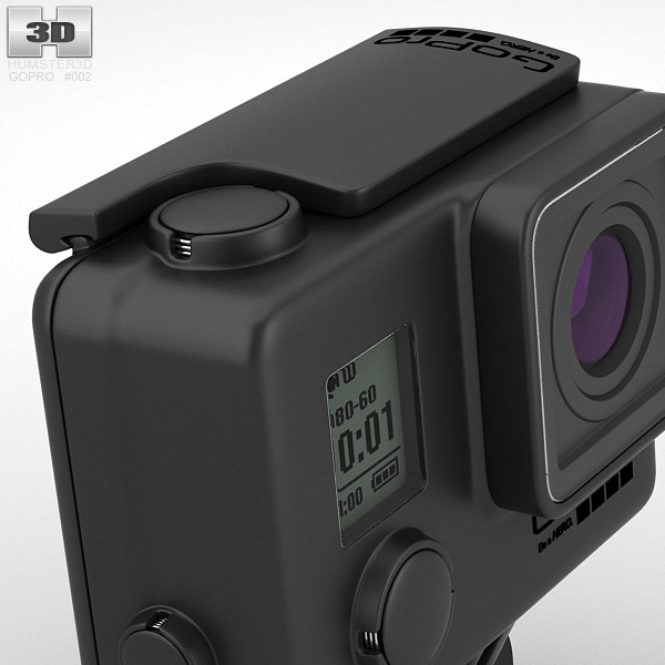 GoPro HERO3+ Blackout Housing 3D model - Download Photo camera on ...