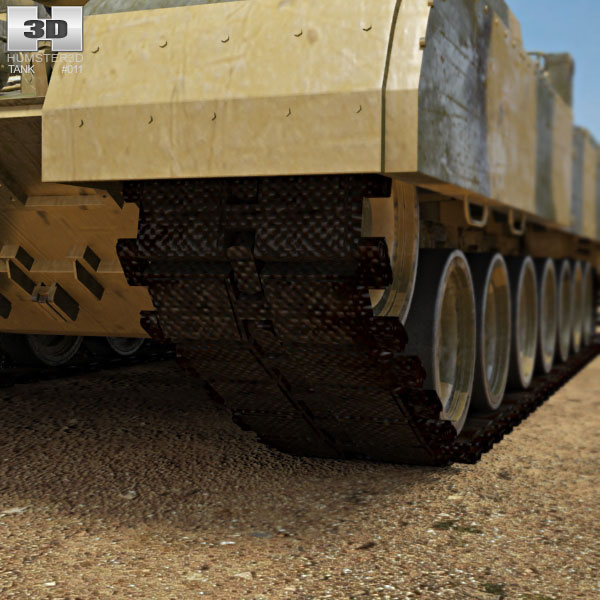 Arjun Tank Mk I 3D model - Download Tank on 3DModels.org