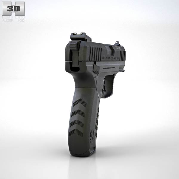 Ruger SR22 3D model - Download Pistol on 3DModels.org