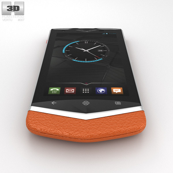 Vertu Constellation 2013 Orange 3D model - Download Phones on 3DModels.org
