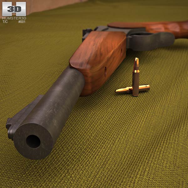 Thompson Contender G2 3D model - Download Pistol on 3DModels.org