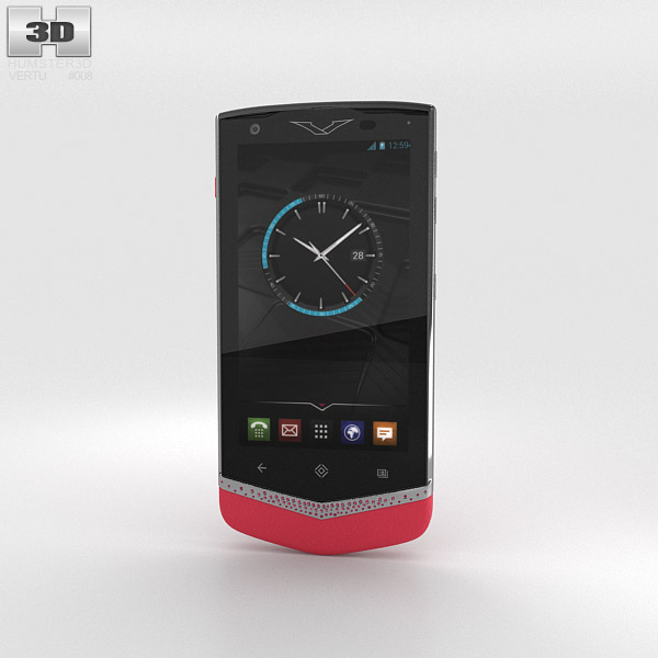 Vertu Constellation Gemstones Rose Ruby 3D model - Download Phones on ...