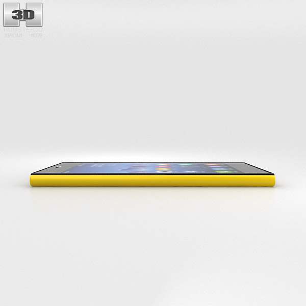 Xiaomi MI-3 Yellow 3D model - Download Phones on 3DModels.org