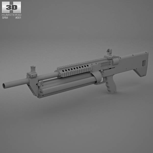 SRM Arms Model 1216 3D model - Download Shotgun on 3DModels.org