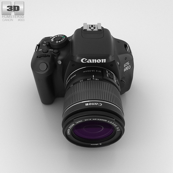Canon EOS 600D 3D model - Download Photo camera on 3DModels.org