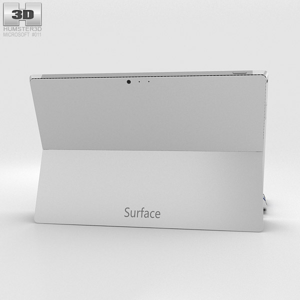 Microsoft Surface Pro 3 con Funda Azul Modelo 3D - Descargar Tableta ...