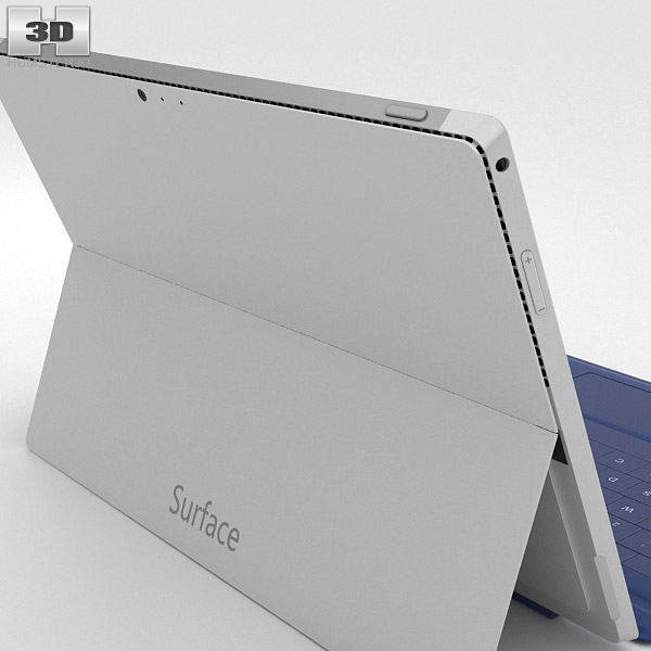 Microsoft Surface Pro 3 con Funda Azul Modelo 3D - Descargar Tableta ...