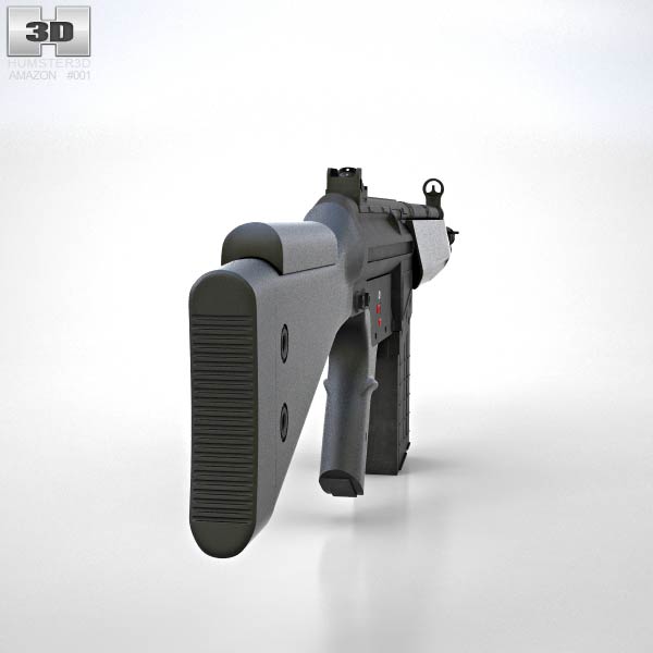 黑克勒-科赫 G3A3 3D模型 - 下载 突击步枪 开启 3DModels.org