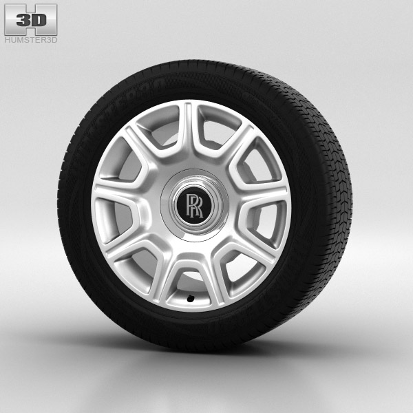 Rolls-Royce Ghost Wheel 19 inch 001 3D model - Download Wheels on ...