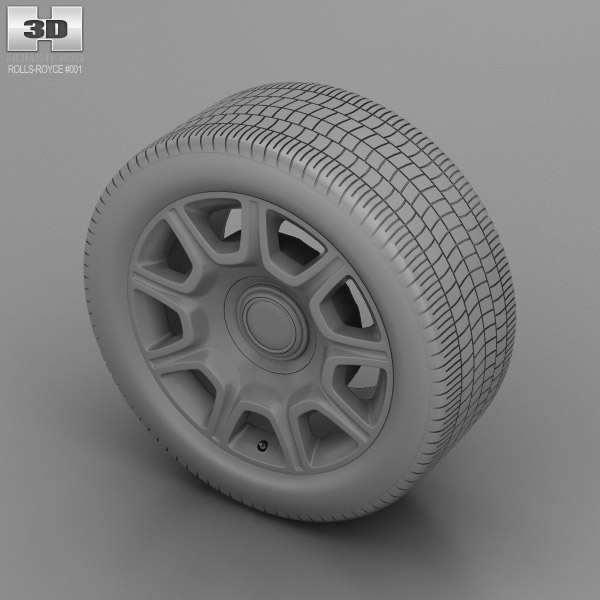 Rolls-Royce Ghost Wheel 19 inch 001 3D model - Download Wheels on ...