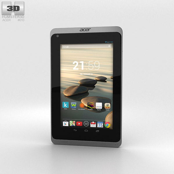 Acer Iconia B1-720 Iron Gray 3D model - Download Tablet on 3DModels.org