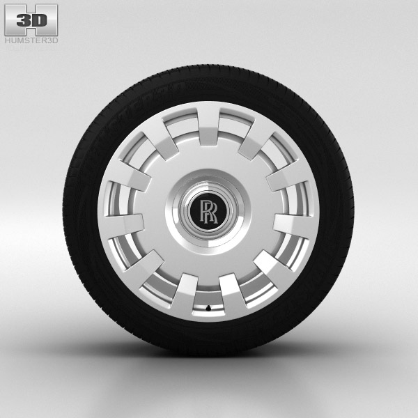 Rolls-Royce Ghost Wheel 20 inch 002 3D model - Download Wheels on ...