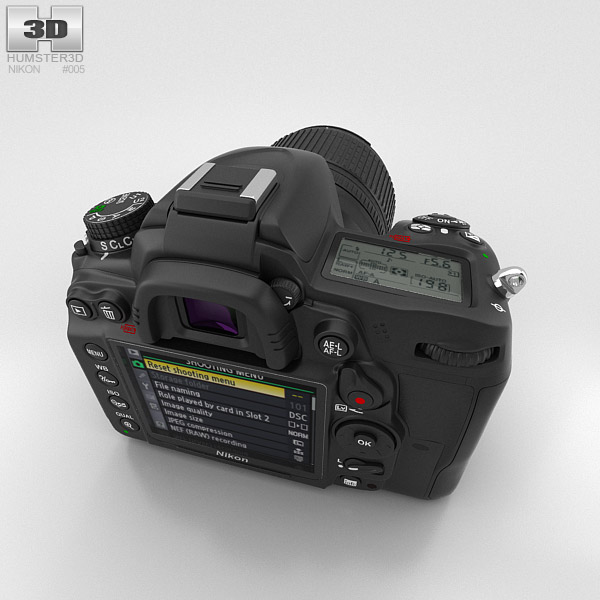 Nikon D7000 3D model - Download Photo camera on 3DModels.org