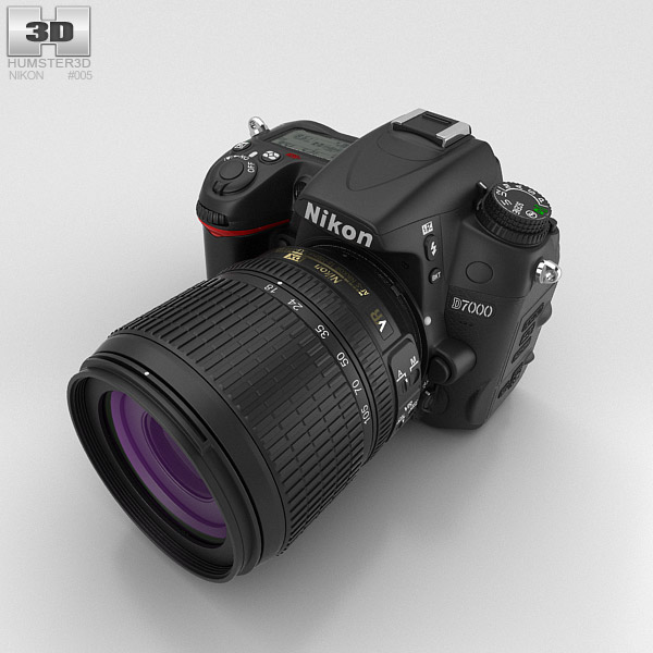 Nikon D7000 3D model - Download Photo camera on 3DModels.org