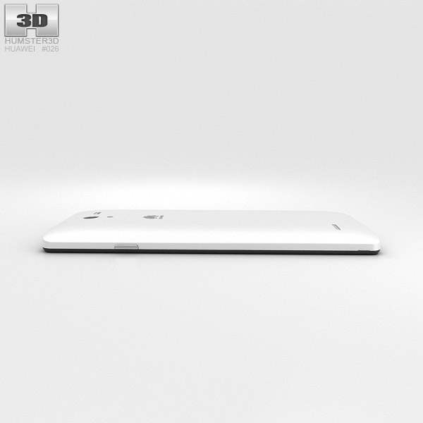 Huawei Ascend G700 White 3D model - Download Phones on 3DModels.org