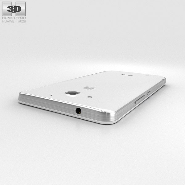 Huawei Honor 3X G750 White 3D model - Download Phones on 3DModels.org