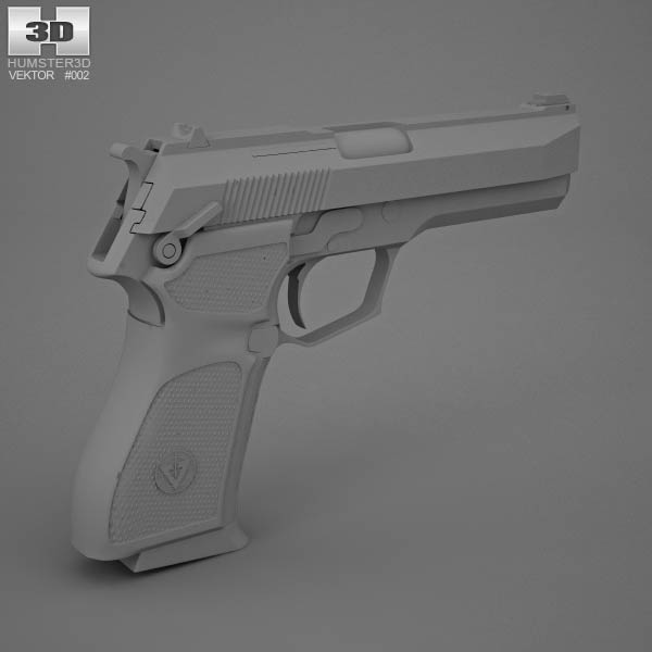 Pistola Vektor SP1 con Bala Modelo 3D - Descargar Pistola activado ...