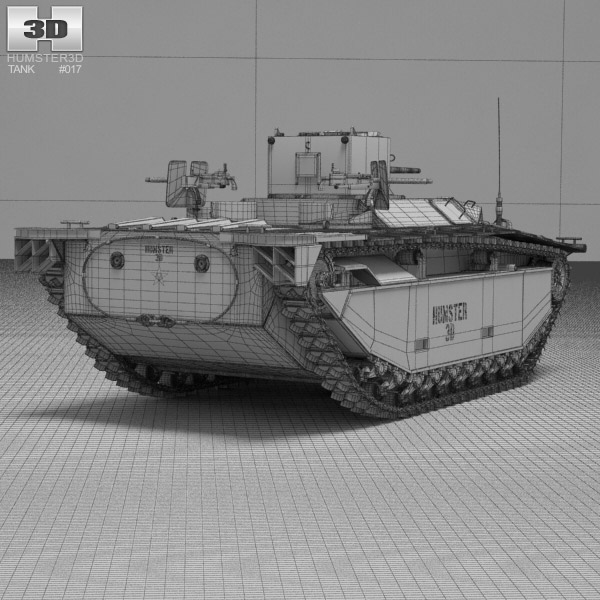 LVT(A)-1 3D model - Download Fighting Vehicle on 3DModels.org