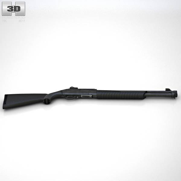 Heckler & Koch FABARM FP6 3D model - Download Shotgun on 3DModels.org