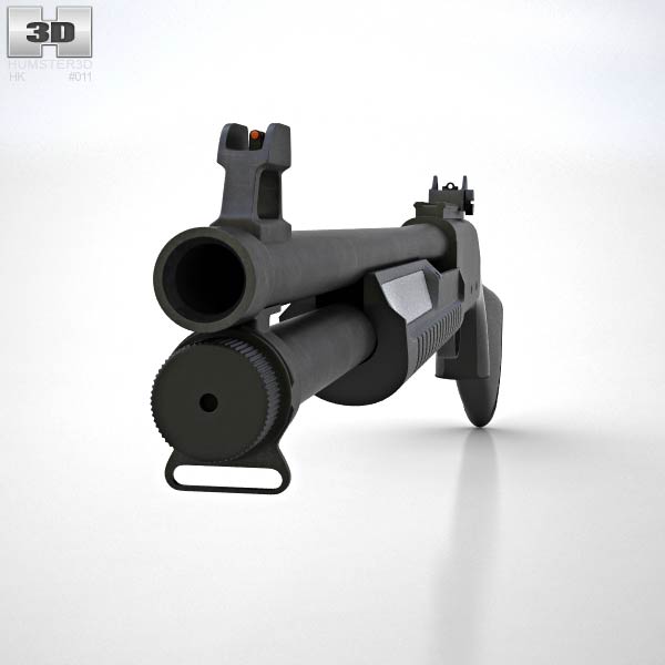 Heckler & Koch FABARM FP6 3D model - Download Shotgun on 3DModels.org