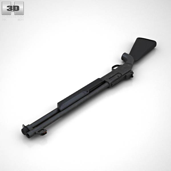Heckler & Koch FABARM FP6 3D model - Download Shotgun on 3DModels.org