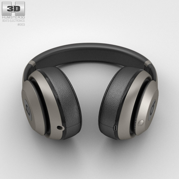 Beats by Dr. Dre Studio Over-Ear 耳机 Titanium 3D模型 - 下载 音响设备 on 3DModels.org