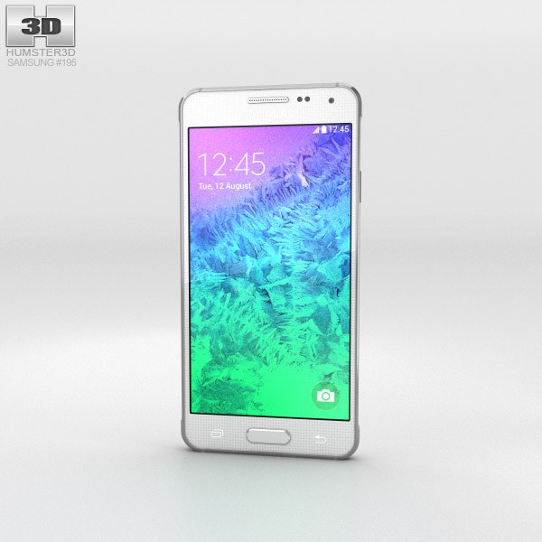 Samsung Galaxy Alpha Dazzling White 3D model - Download Phones on ...