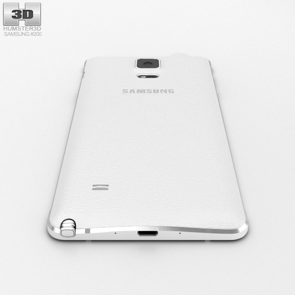 Samsung Galaxy Note 4 Frosted White 3D model - Download Phones on ...