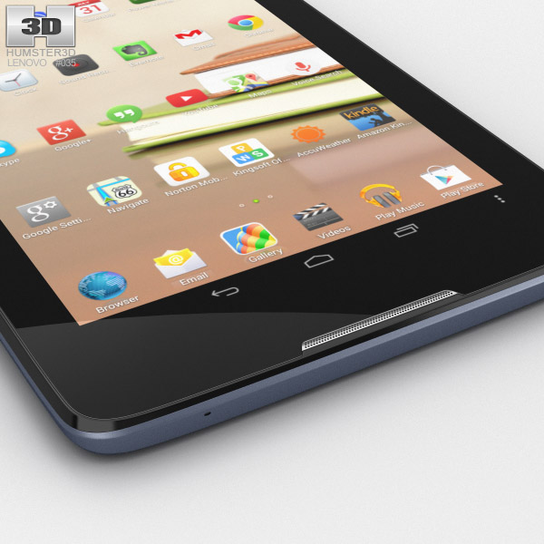 Lenovo Tab A8 Midnight Blue 3D model - Download Tablet on 3DModels.org