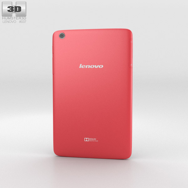 Lenovo Tab A8 Red 3D model - Download Tablet on 3DModels.org