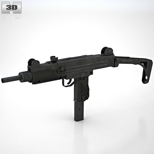 IMI Uzi 3D model - Download Submachine Gun on 3DModels.org
